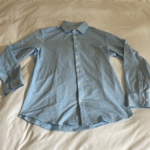 Mizzen+Main | Shirts | Mens Light Blue Button Down Dress Shirt | Poshmark